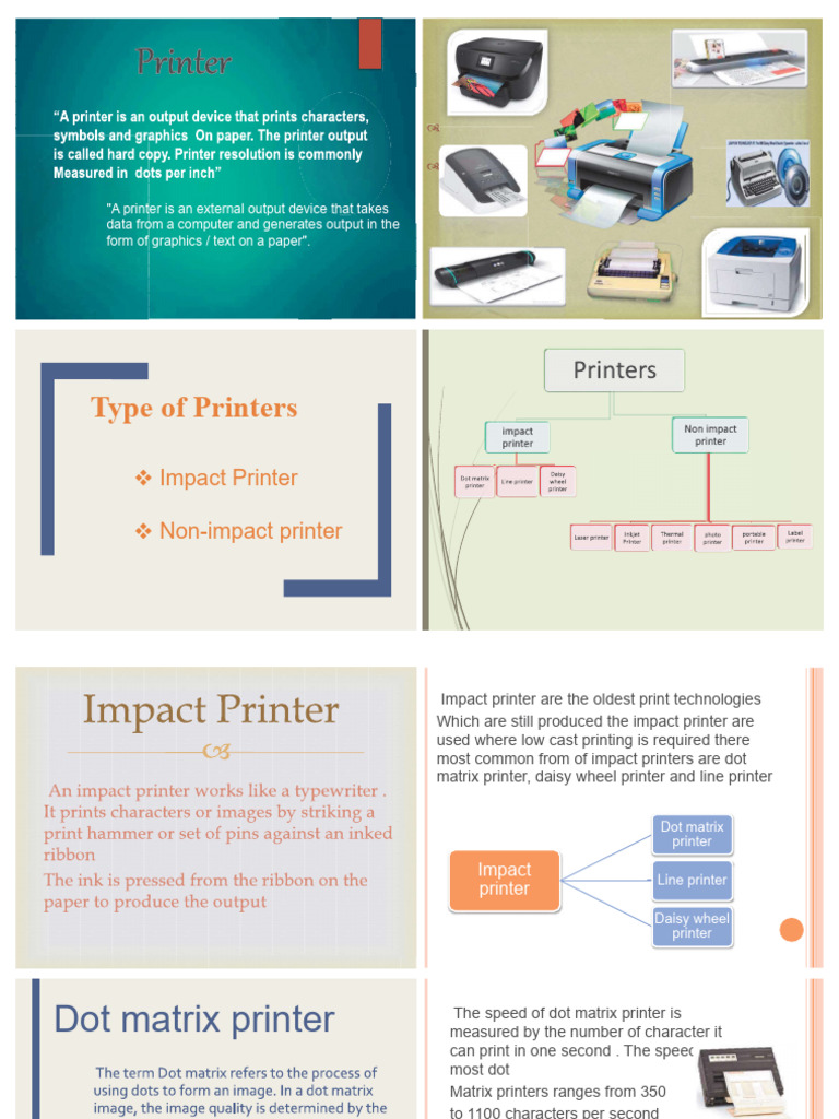 Unit 10 Printer | PDF | Printer (Computing) | Publishing