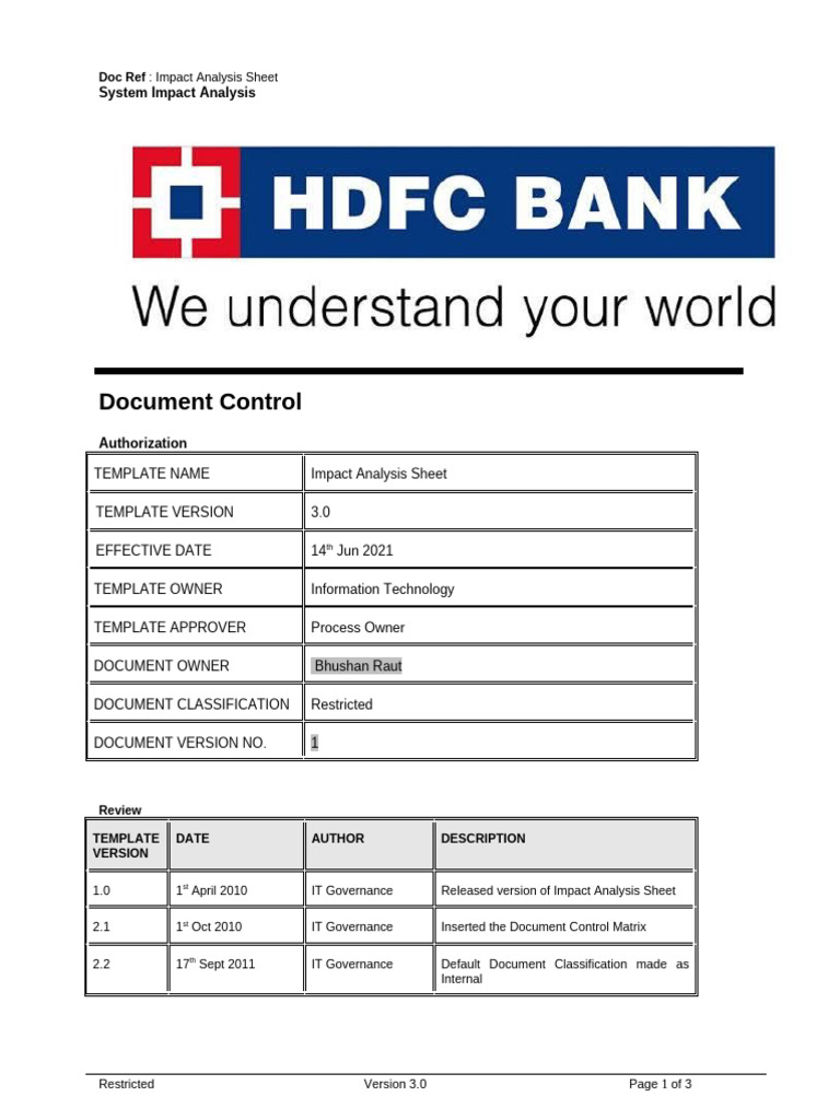 Impact Analysis | PDF