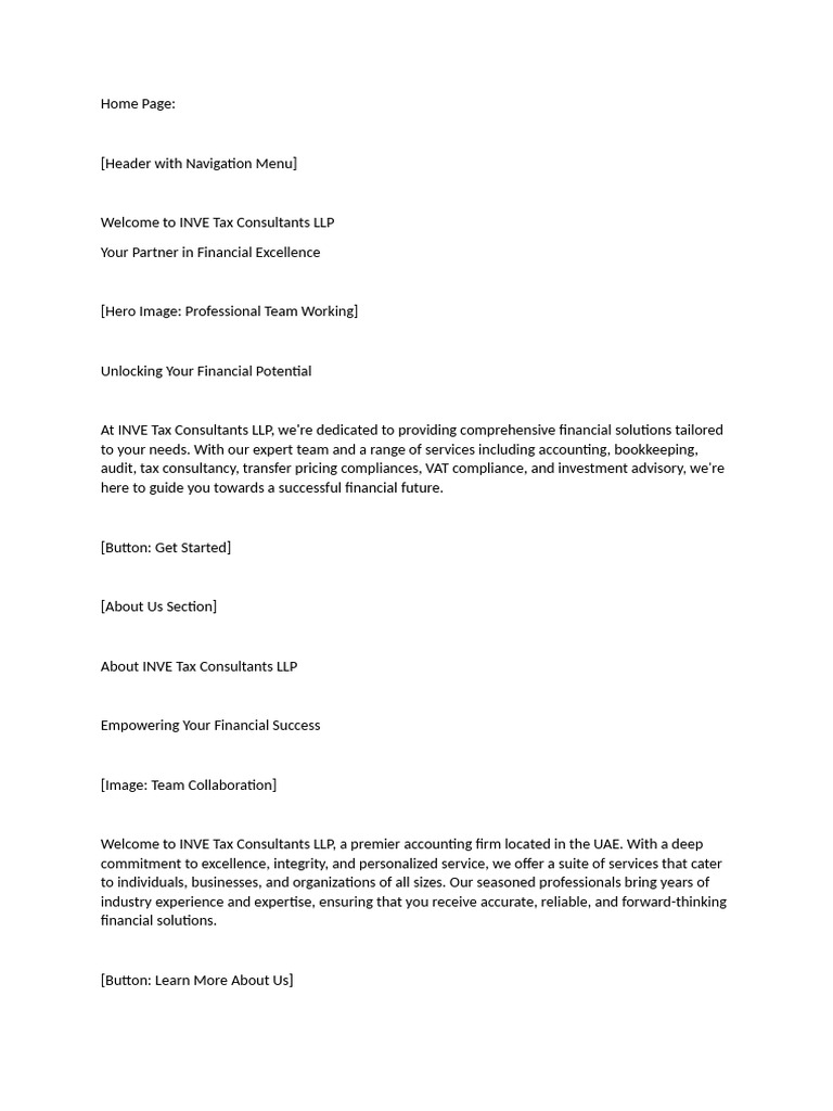 UAE Website Content | PDF