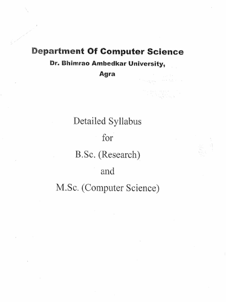 PG Computer Science NEP | PDF