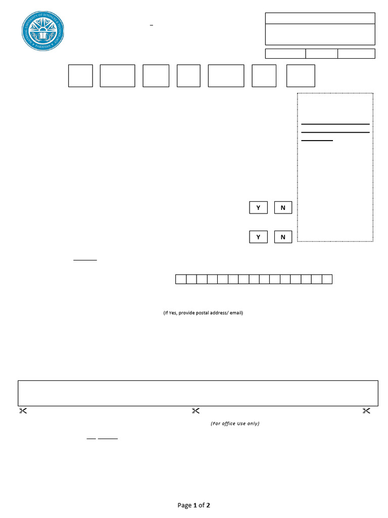 Transcript Application Form NUST | PDF