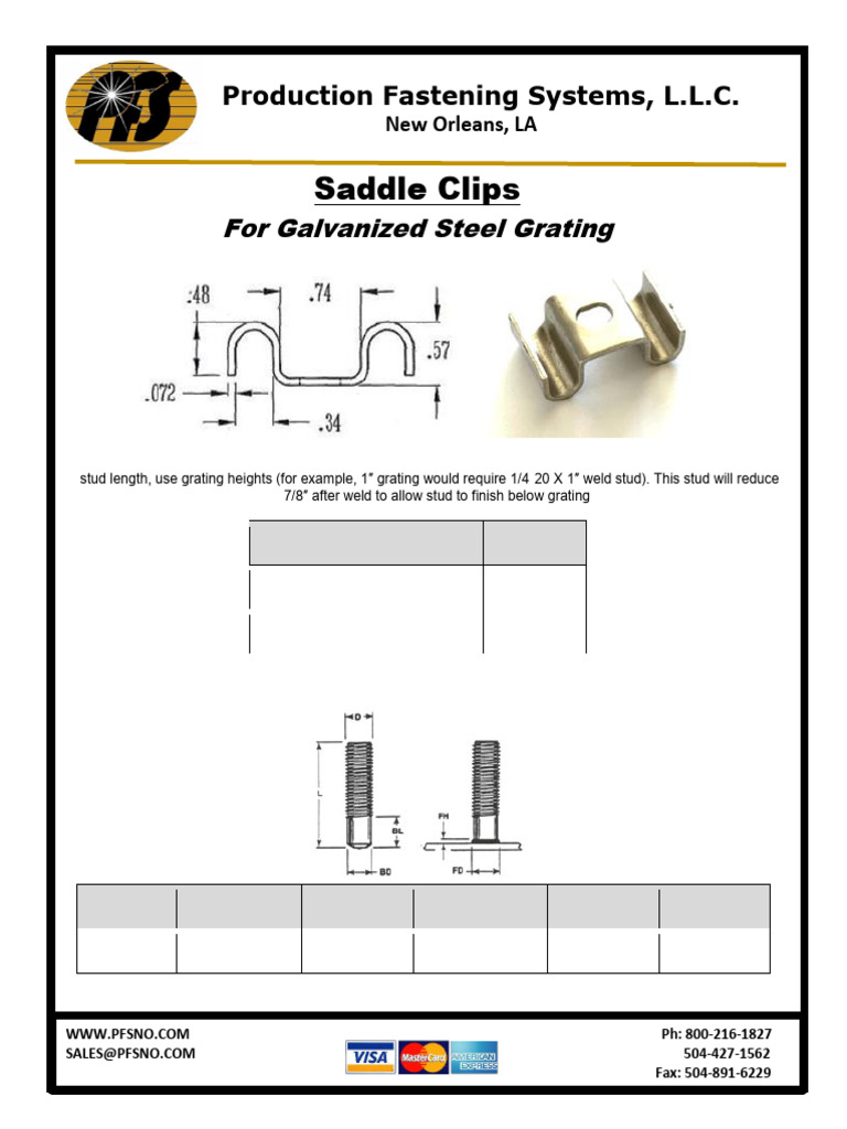 Saddle Clips | PDF