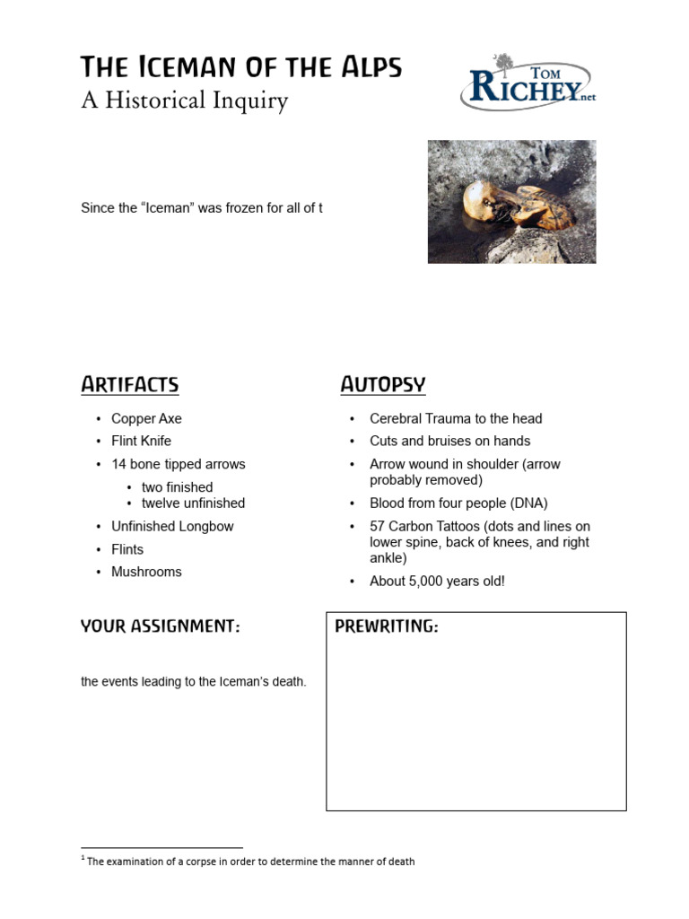 the_iceman_of_the_alps_classroom_activity | PDF