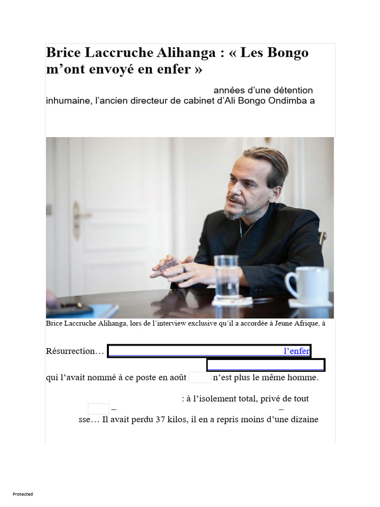 Brice Laccruche Alihanga | PDF