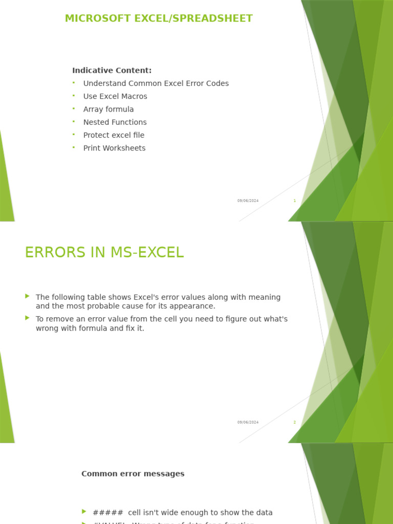 EXCEL 3 | PDF