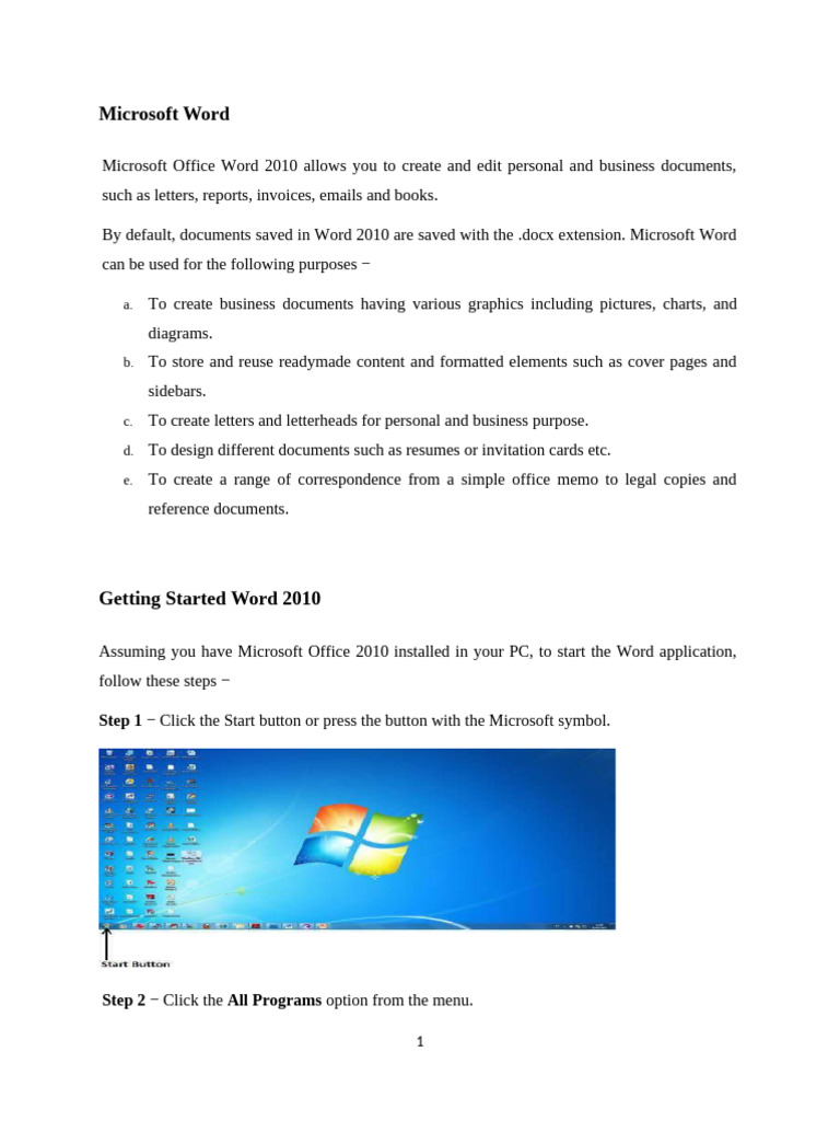 Microsoft Word Lecture 1 Pdf