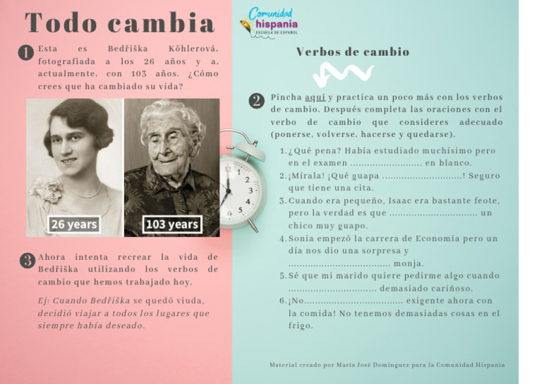Verbos de Cambio B1 | PDF
