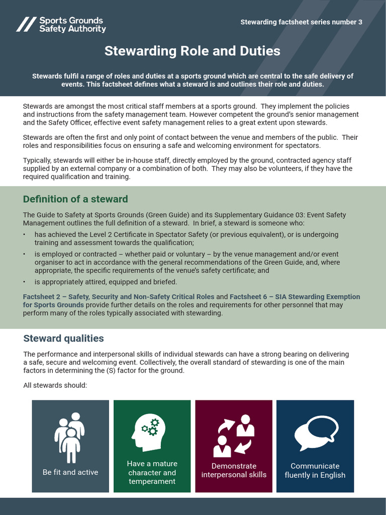 Factsheet-3-Stewarding-roles-and-duties-1 | PDF