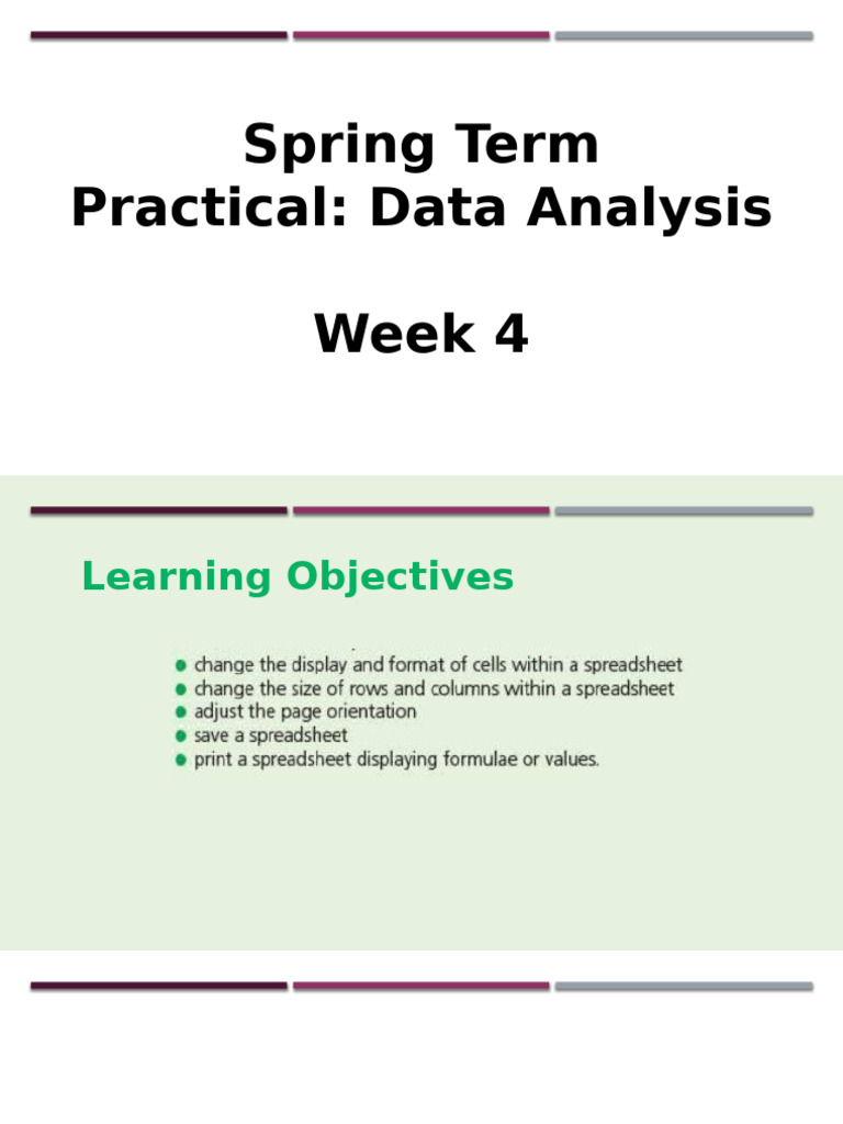 Week 4-Data Analysis | PDF