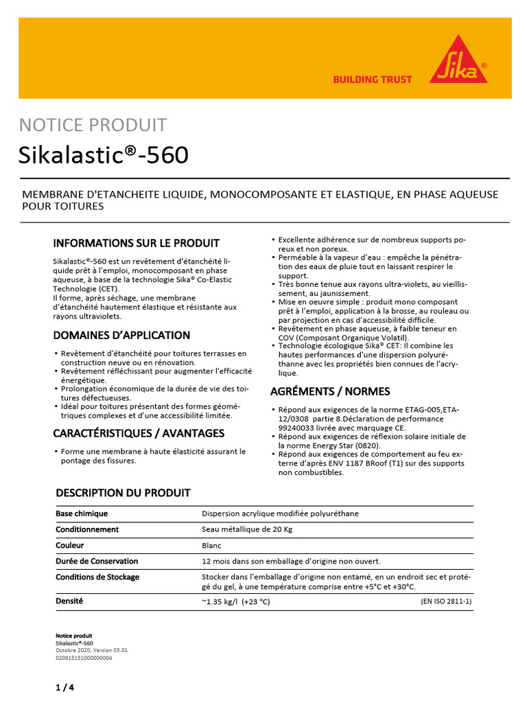 Sikalastic 560 | PDF