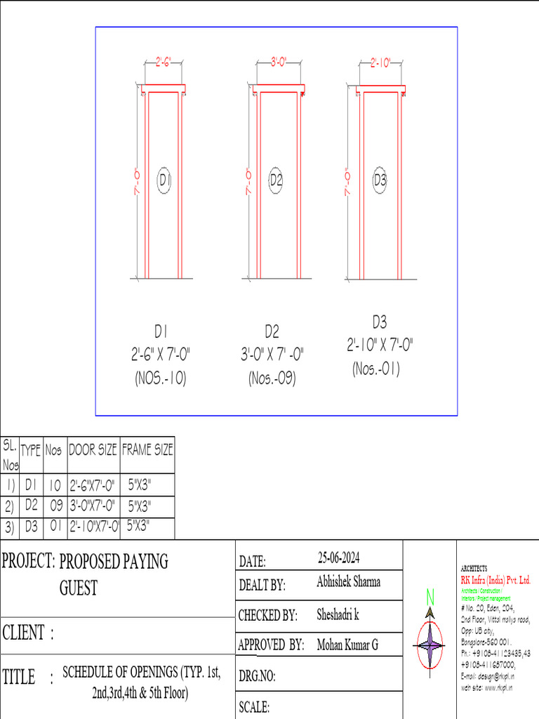 PG - Plumbing Layout & Opening Drawing-Model | PDF