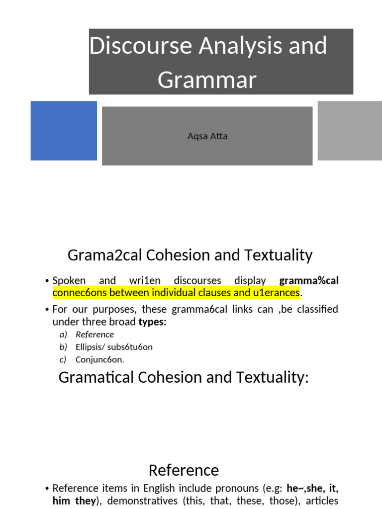 Discourse Analysis | PDF