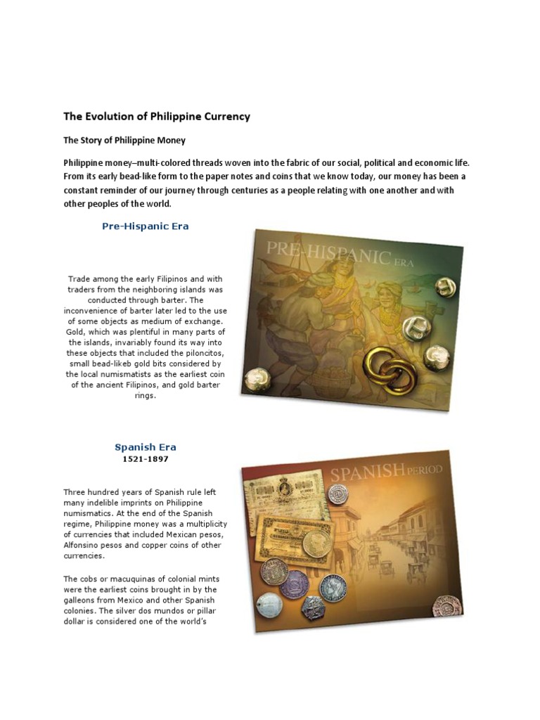 The Evolution of Philippine Currency | PDF | Money | Notes (Finance)