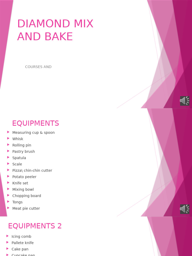 Diamond Mix and Bake | PDF