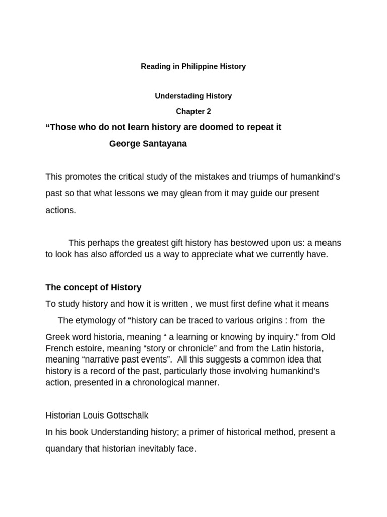 Reading in Philippine History Chapter 1 | PDF