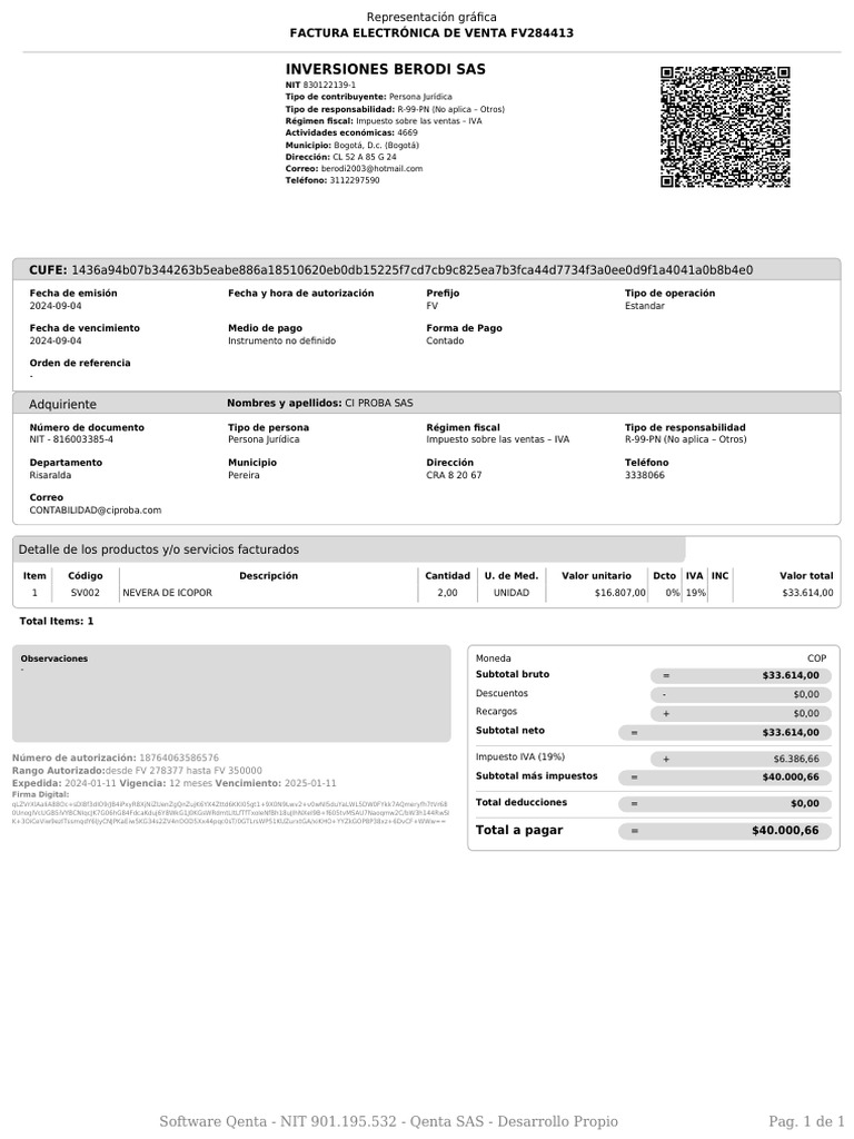 Factura Electronica | PDF