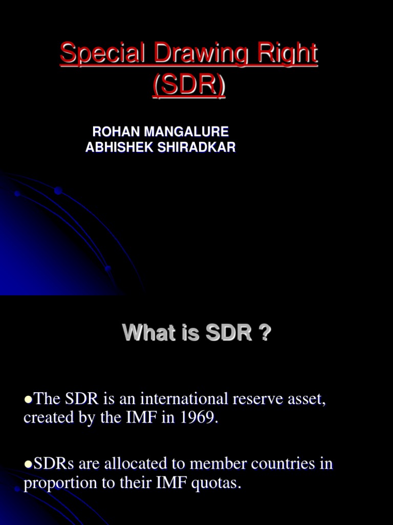 Special Drawing Right | PDF | Special Drawing Rights | International ...
