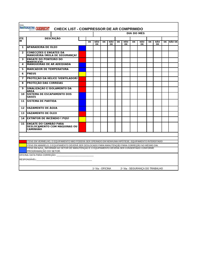 Check - List Ar Comprimido | PDF