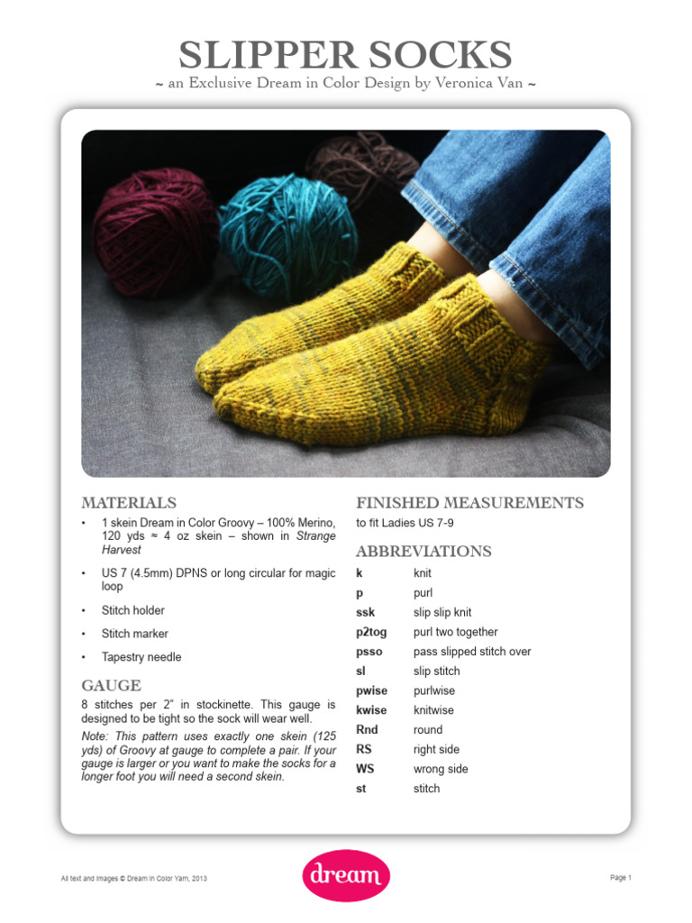 Slipper Socks | PDF