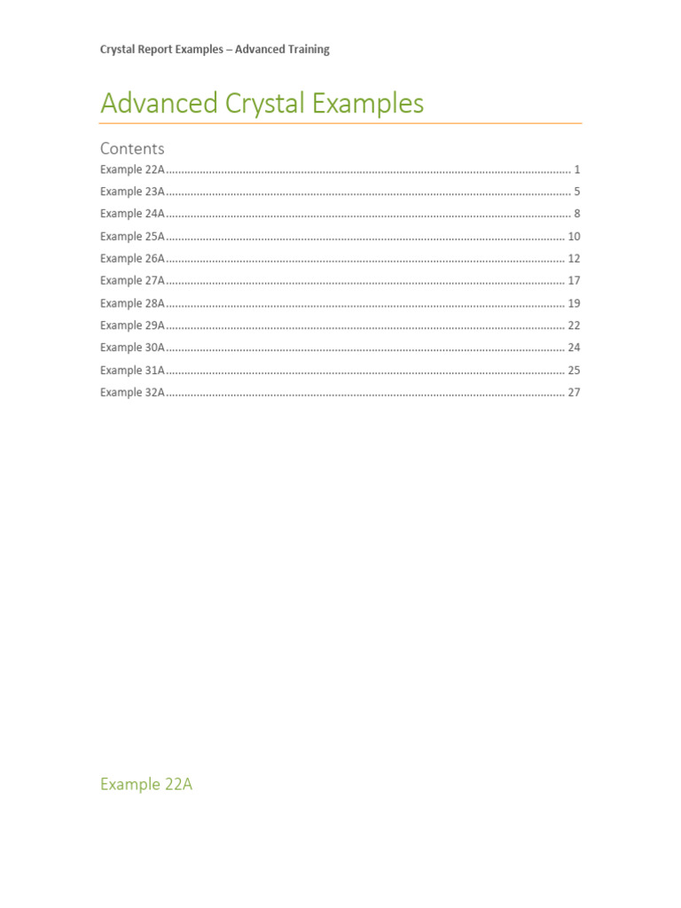 Advanced Crystal Examples | PDF