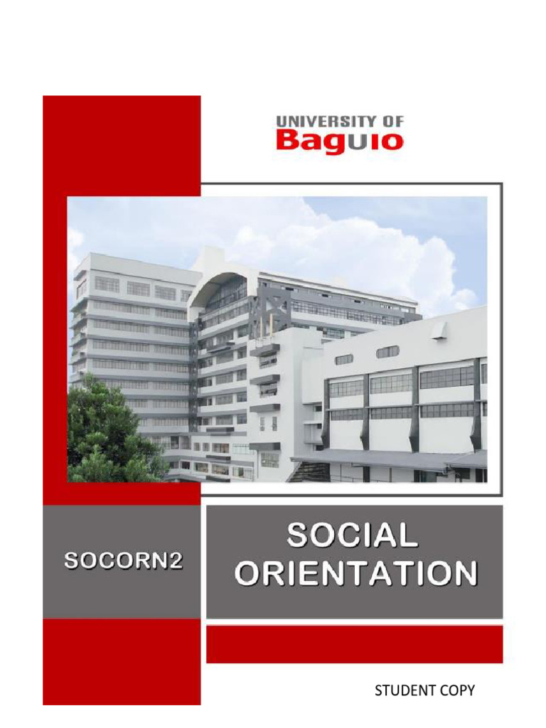 Social Orientation - Student Copy 2024-2025-1 | PDF