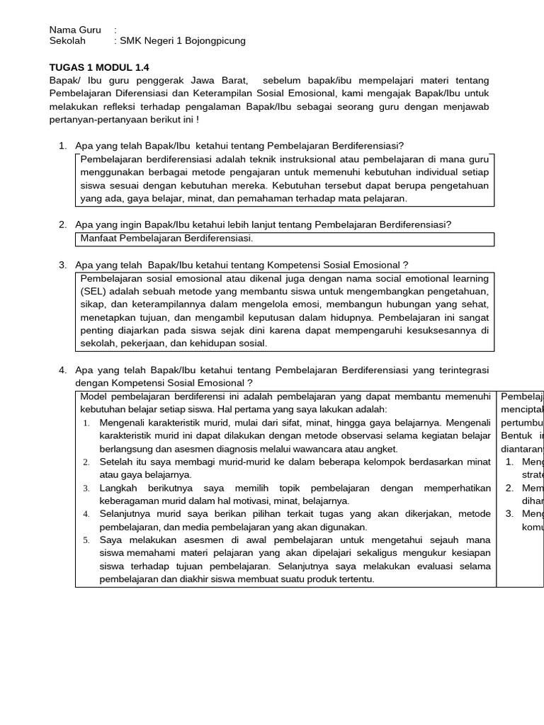 LK MODUL 1.4 LEVEL 1 | PDF LK MODUL 1.4 LEVEL 1 | PDF