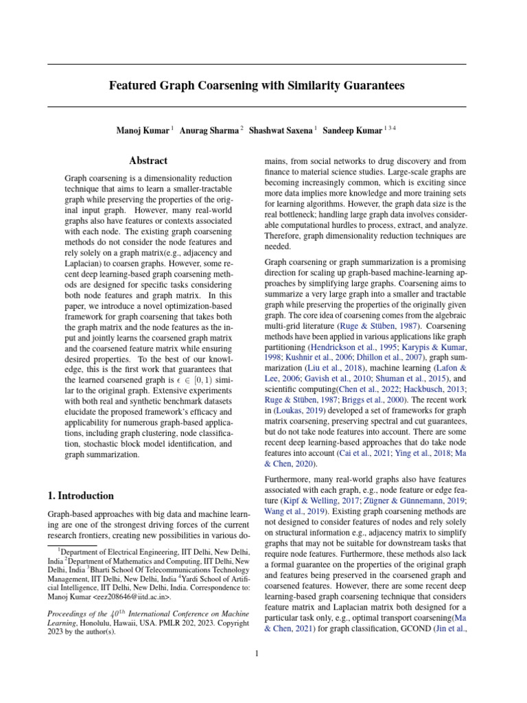 Featured Graph Coarsening With Similarity Guarantees | PDF