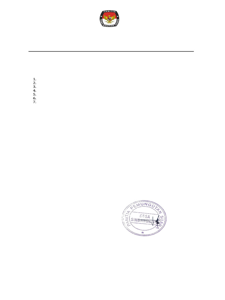 Surat Undangan Pleno Dps Sindangsari | PDF