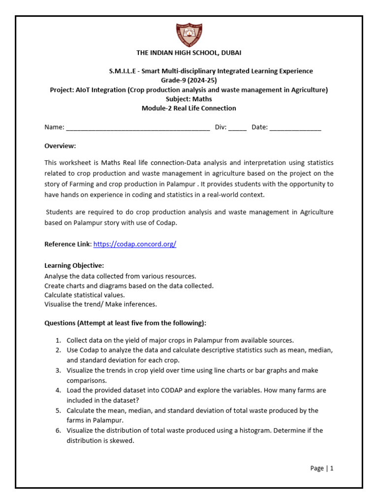 Grade-9 Maths Real Life Connection | PDF