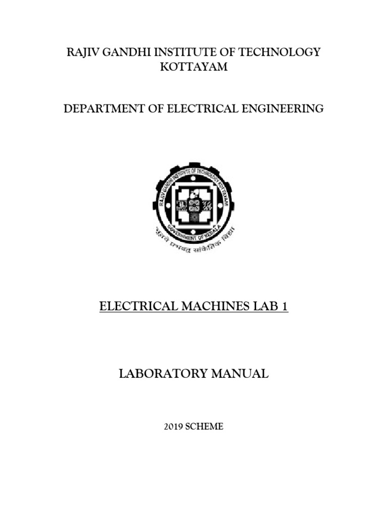 DC machines lab manual | PDF