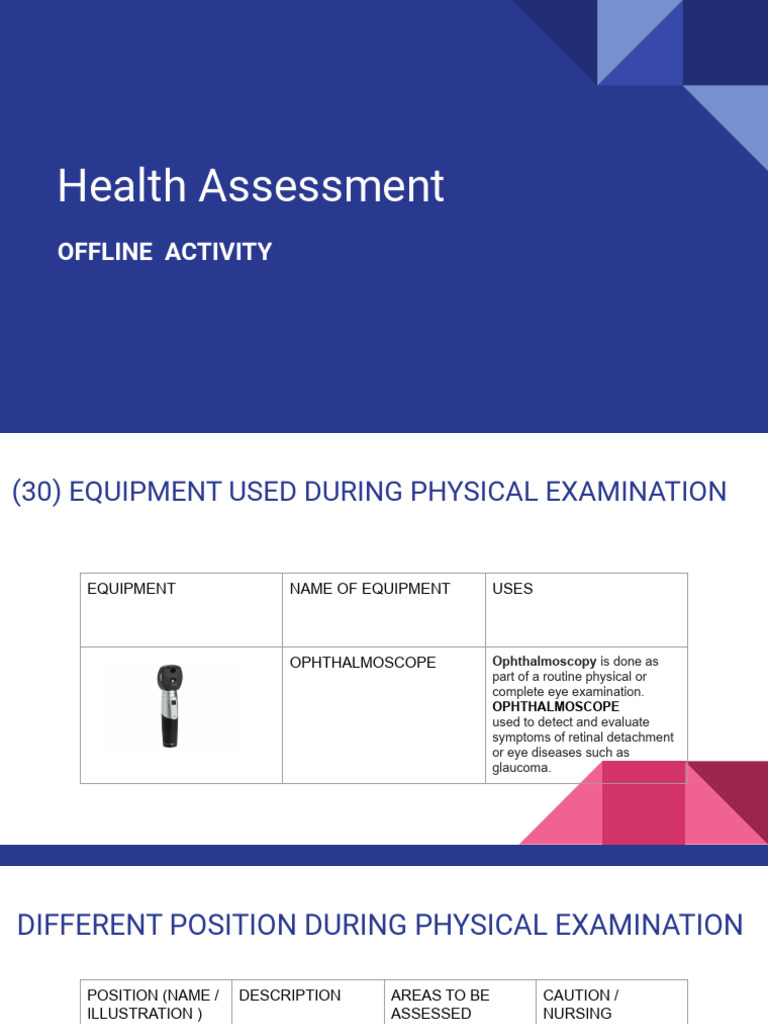 Felix Angelo Torio - Health Assessment | PDF | Science & Mathematics