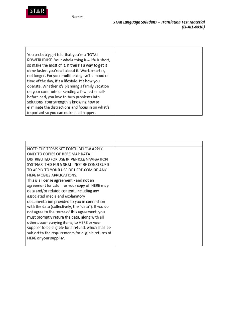 Remote Translator Test Overview PDF | PDF