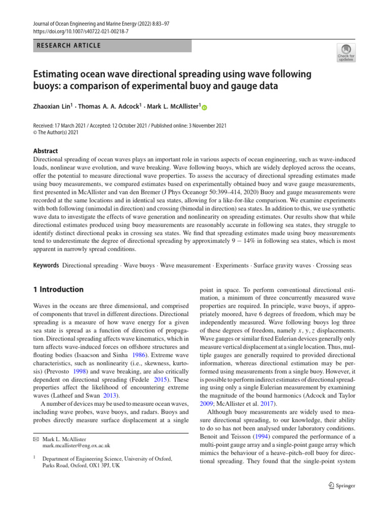 2021 Estimating Ocean Wave Directional Spreading Using Wave Following