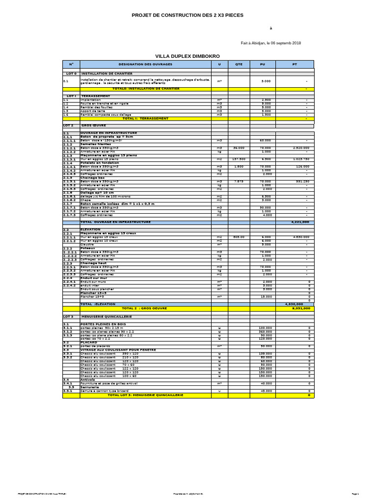 Calcul Batiment | PDF