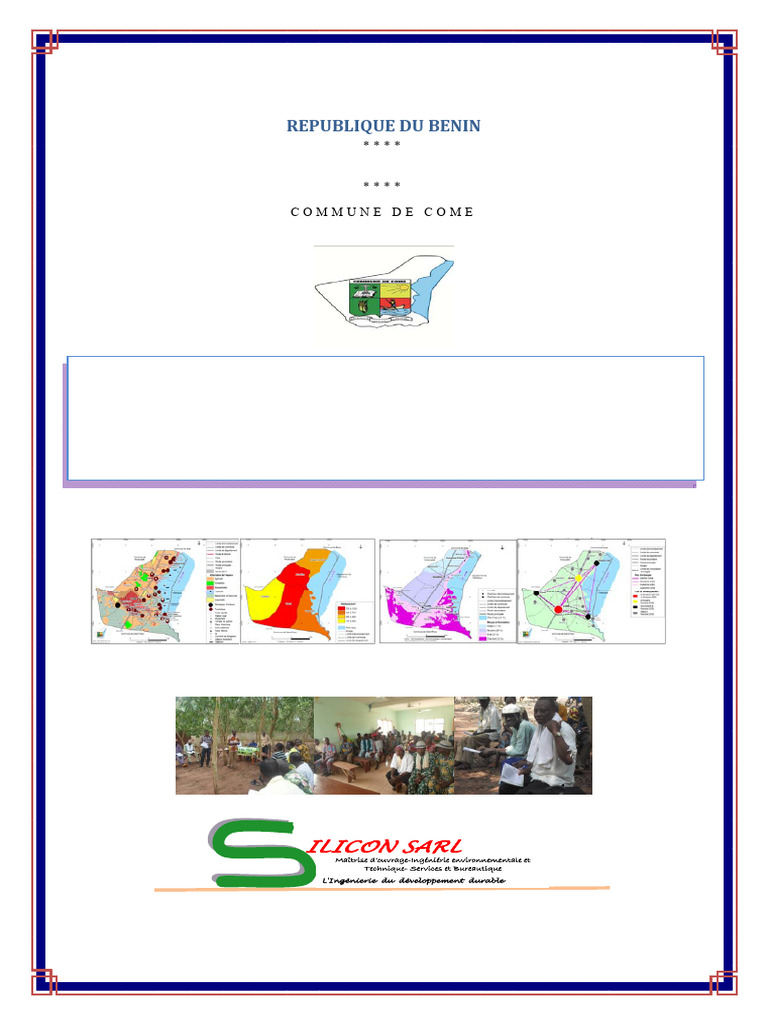 Dokumen - Tips Schema Directeur Daamenagement Communal Sdac de 2019-12-18 1 Republique | PDF
