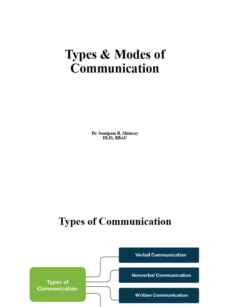 Lecture Types & Modes of Communication | PDF