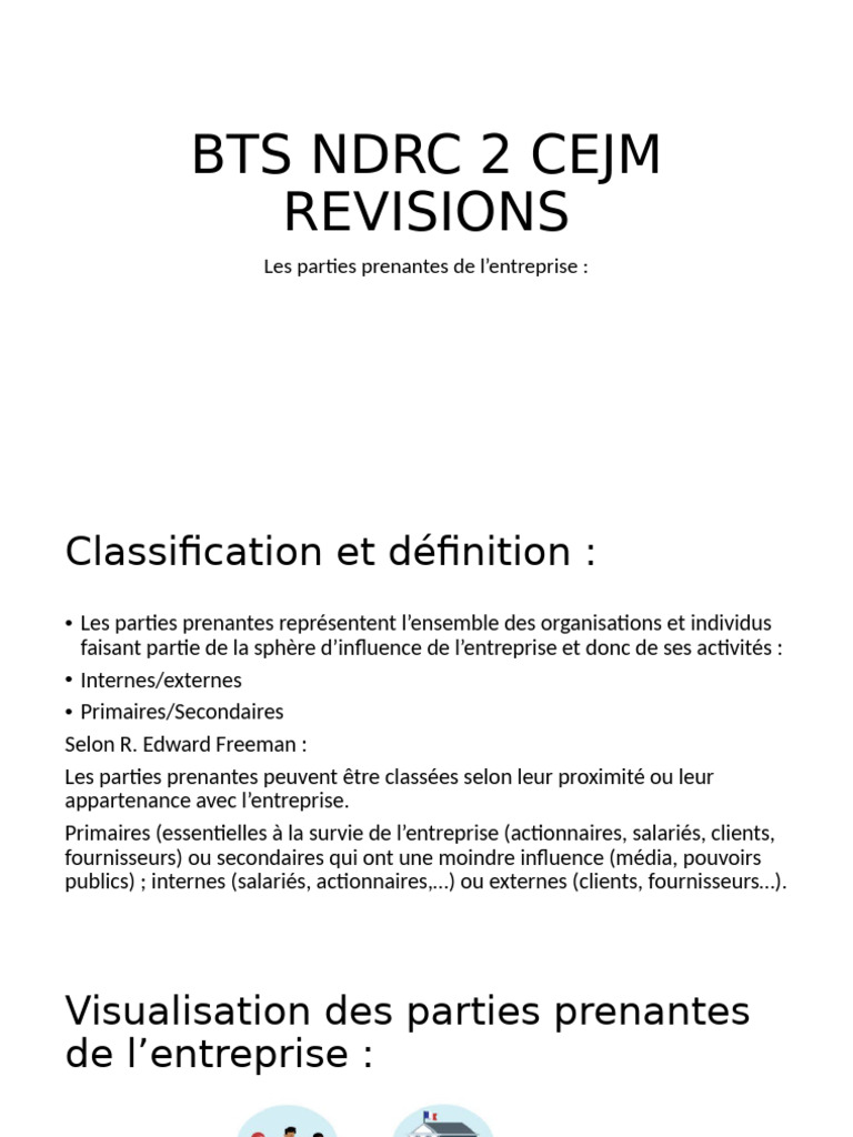 Bts NDRC 2 Cejm Revisions Les Parties Prenantes | PDF