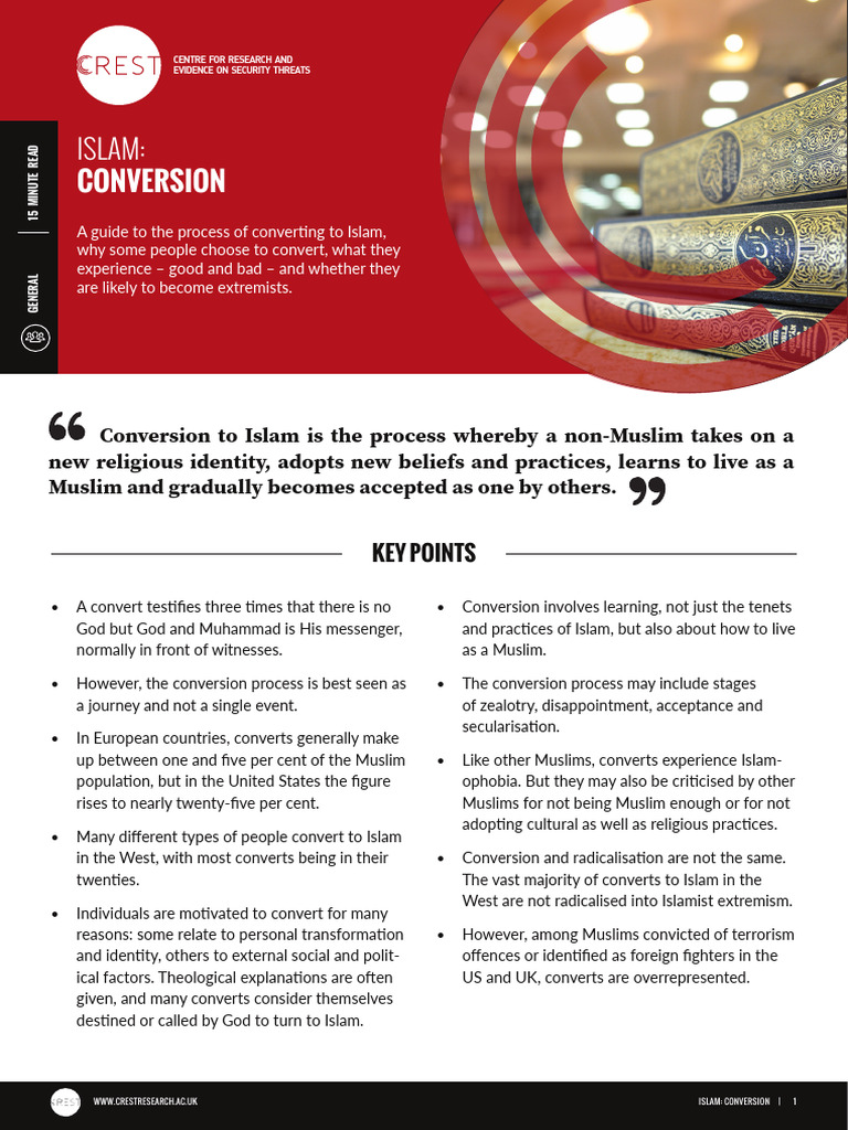 Conversion: Islam | PDF