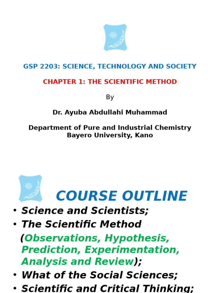Gsp2203 Scientific Method Module One Power Point | PDF