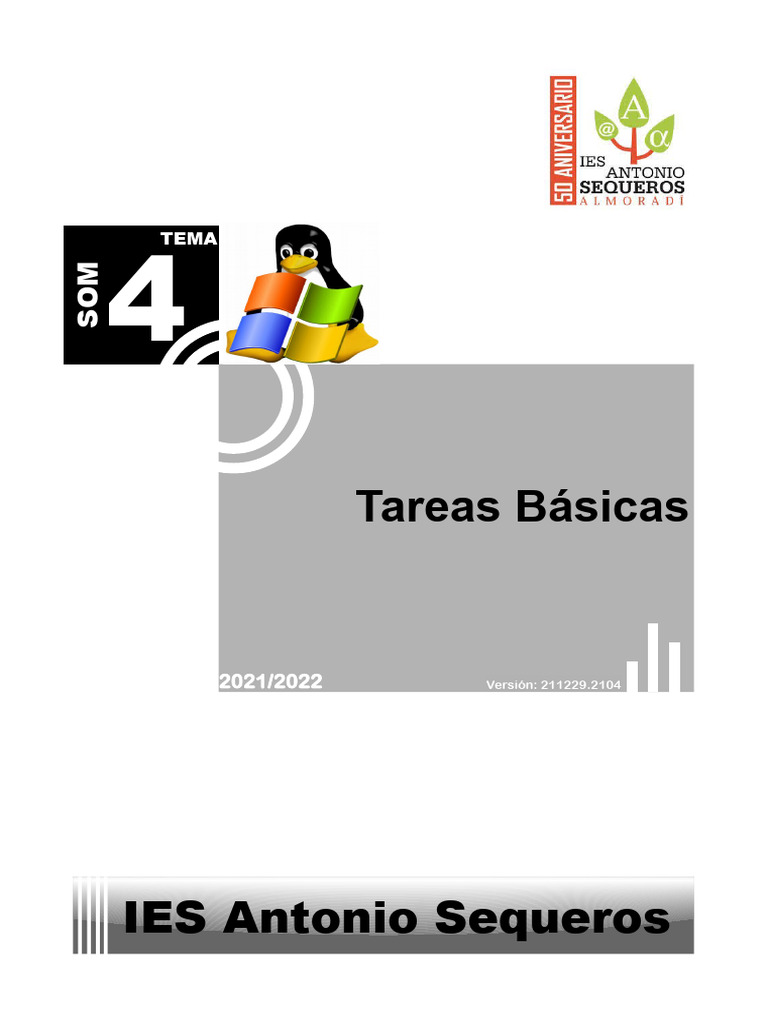 SOM - T4 Tareas Basicas | PDF | Archivo de computadora | Interfaz de línea de comando