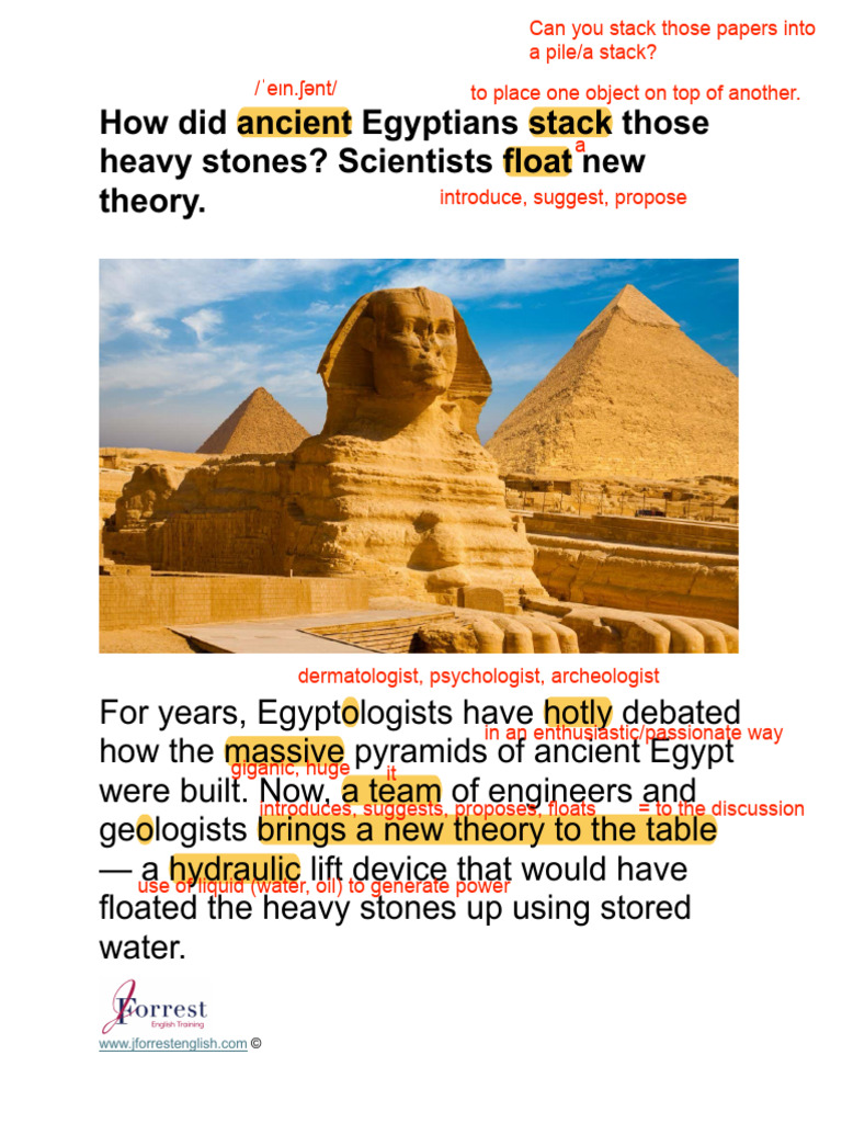 Ancient Egypt Heavy Stones Article by JForrest English | PDF