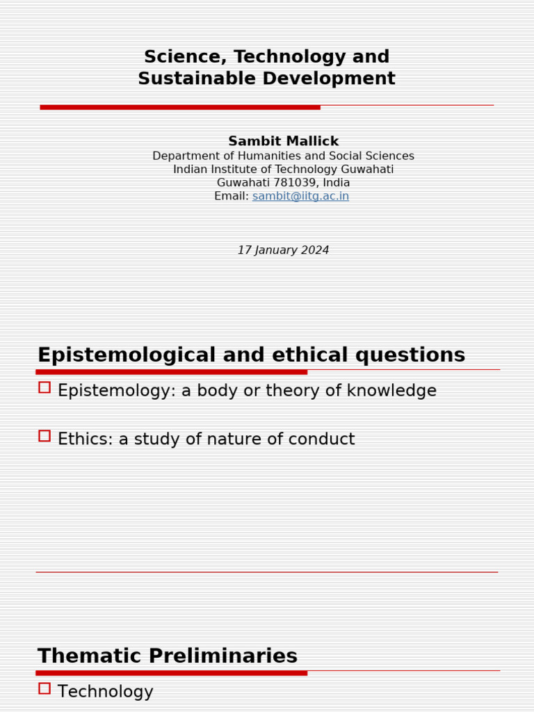 Lec1 SDG STS SambitMallick | PDF