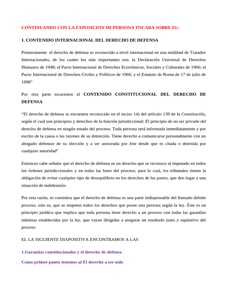 Continuando Con La Exposicion Mi Persona Tocara Sobre El | PDF