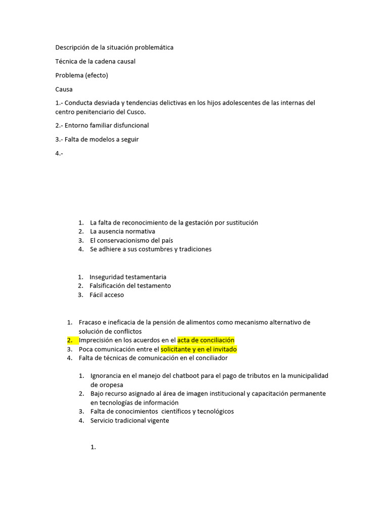 Descripción de La Situación Problemática | PDF