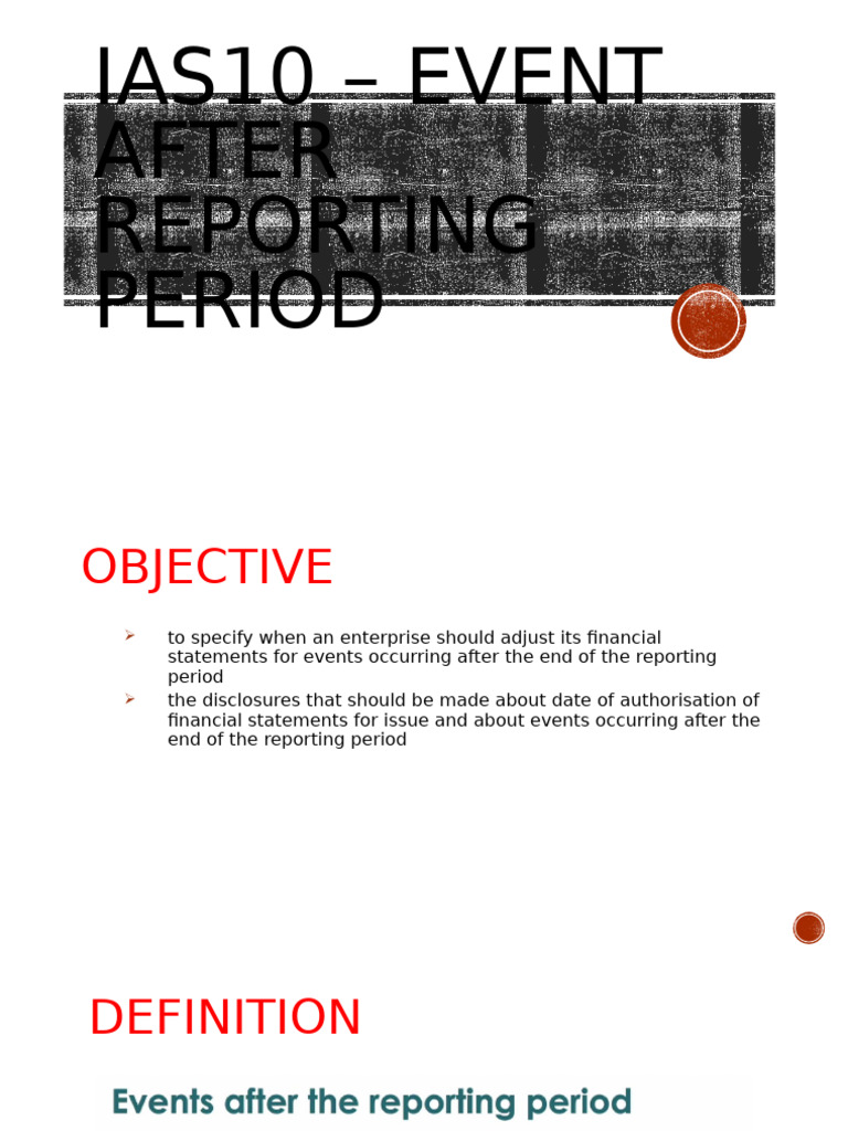 IAS10 - Event After Reporting Period | PDF