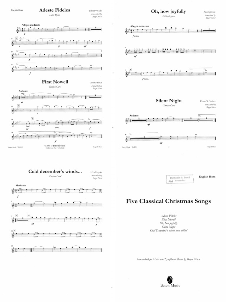 Five Classical - English Horn - A3 | PDF