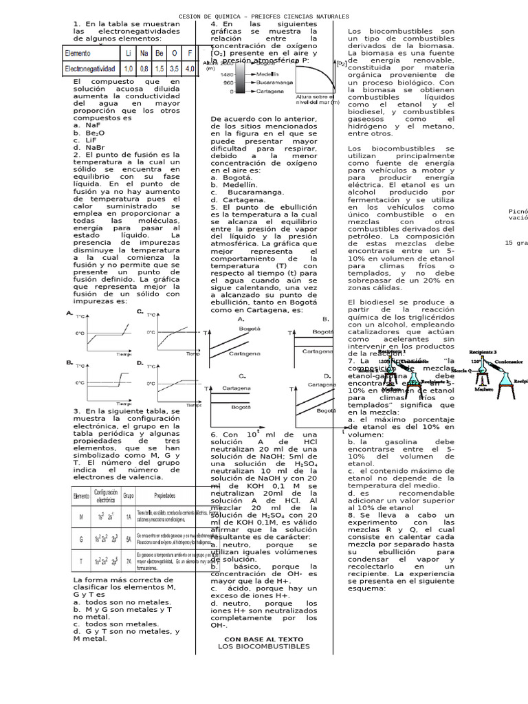 Prueba o Simulacro Icfes | PDF