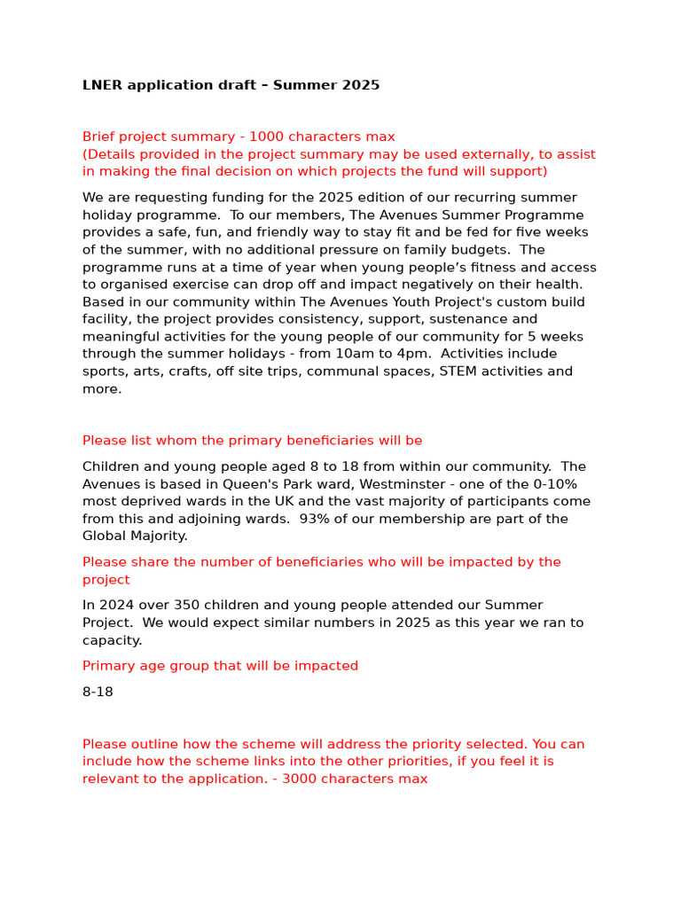 LNER Summer Programme 2025 Application | PDF | Social Psychology | Career & Growth