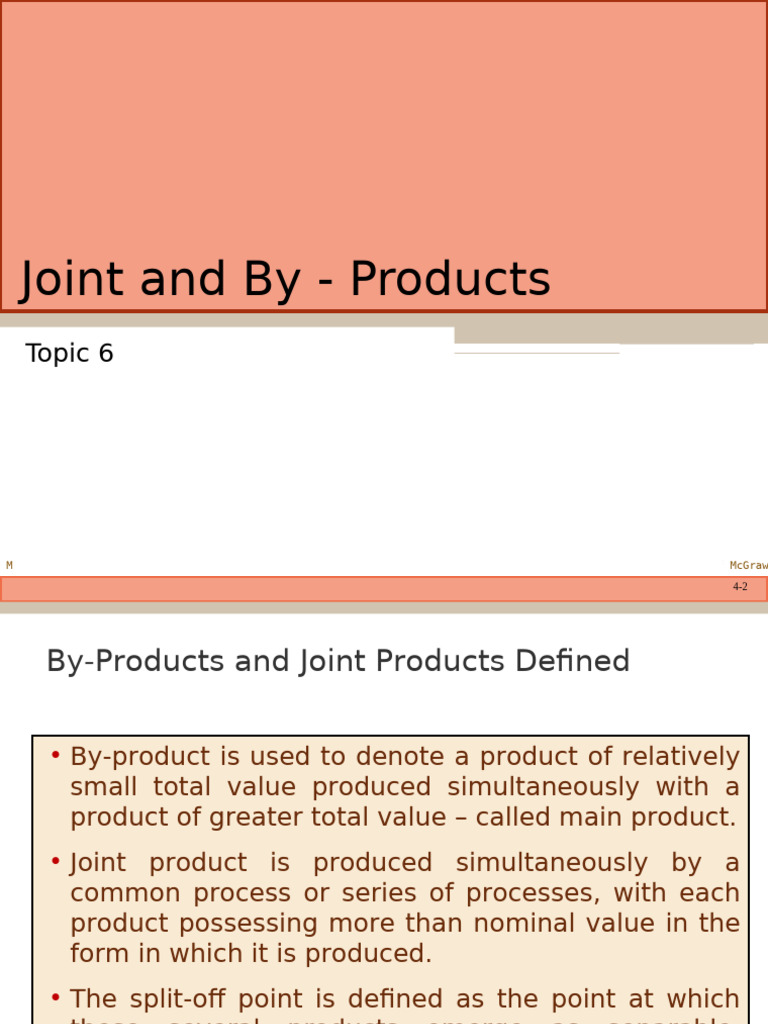 Joint vs. By-Products Explained | PDF | Cost Of Goods Sold | Finance ...