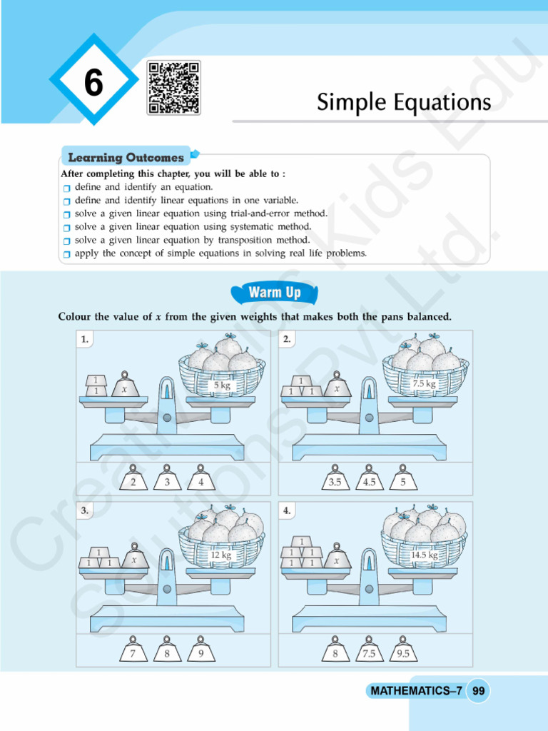 Simple Equations | PDF